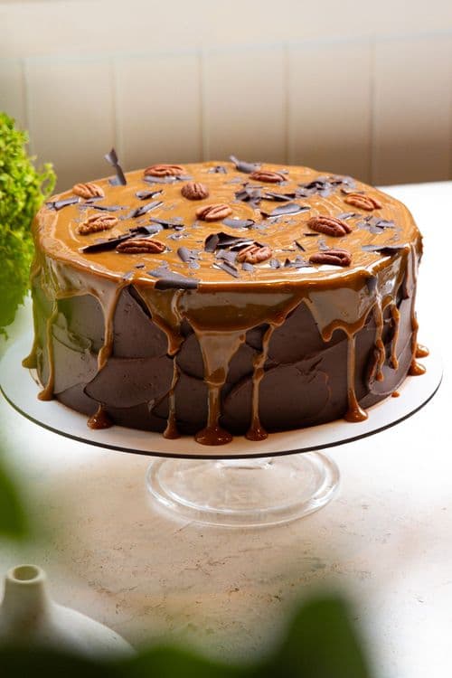 Salted caramel chocolate cake